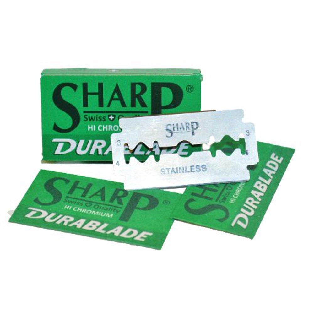 50 SHARP STAINLESS Double Edge Safety Razor Blades - Walmart.com ...