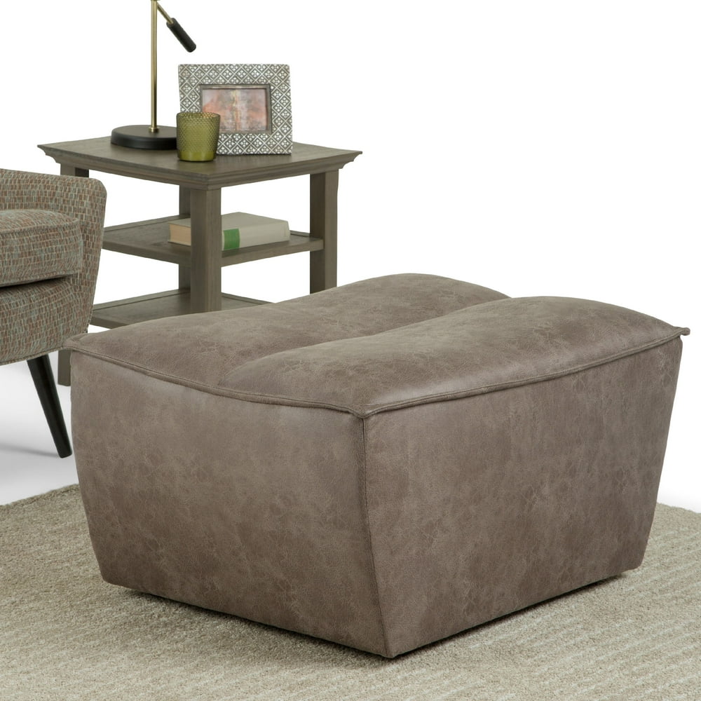 Simpli Home Julian Large Rectangular Ottoman - Walmart.com - Walmart.com