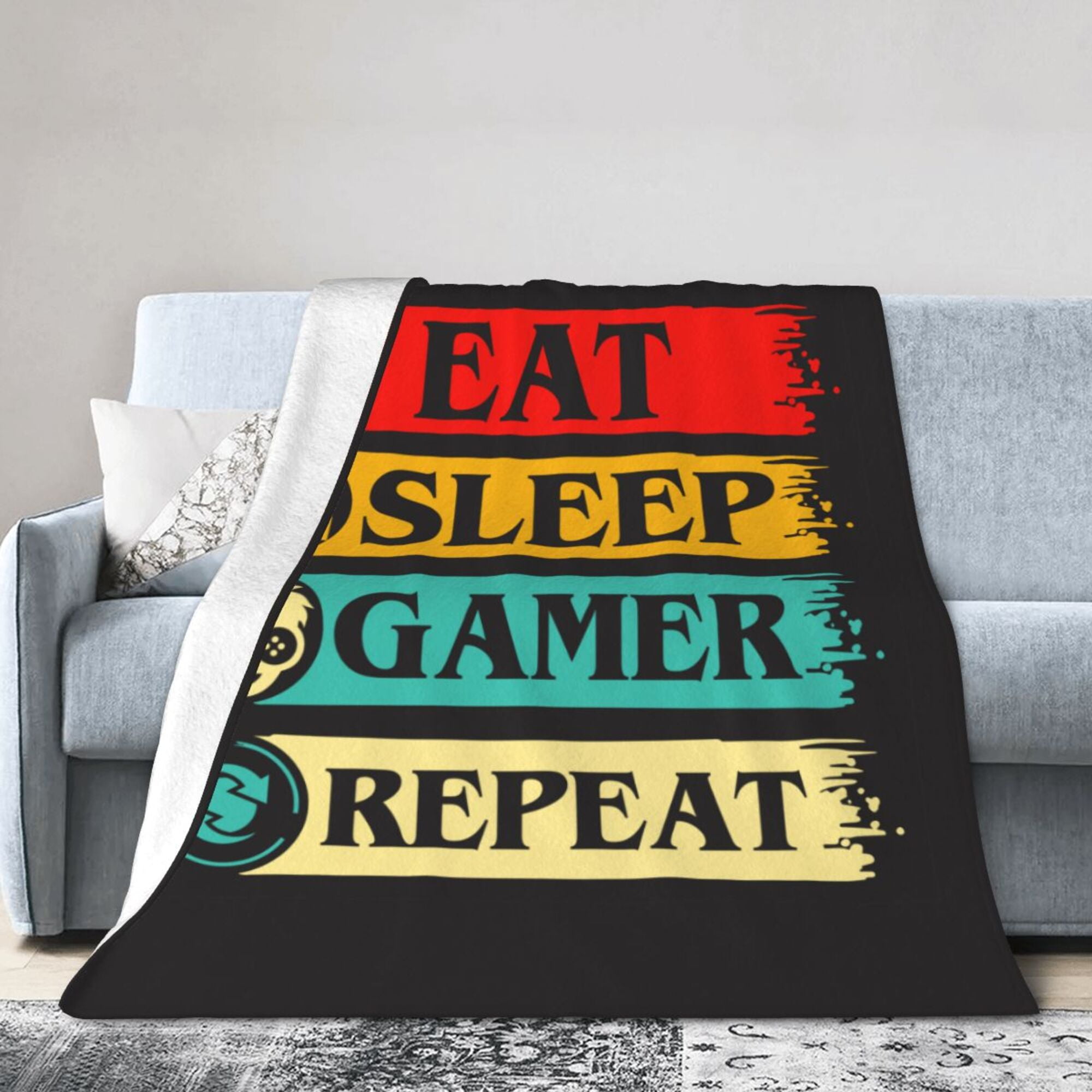 DouZhe Ultra-Soft Micro Fleece Lightweight Flannel Bed Blanket, Eat ...