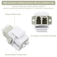 JISBEIFHA 10-Pack LC Fiber Optic Coupler Keystone Jack Modular for ...