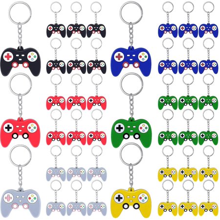 36 Pieces Video Game Controller Keychains Game Controller Key Ring ...
