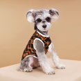 Dog Clothes for Small Dogs Orange And Black Background Puppy Shirt ...