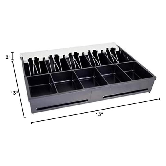 Cash Register Drawer Cash Tray Insert Tray, Money Storage Case with 5 ...