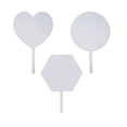 Acrylic Cake Blank Toppers, 6.3 × 3.9 Inch DIY Blank Cake Insert Cards ...
