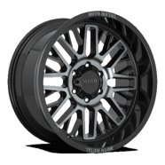 Moto Metal Aluminum Rim MO801 PHANTOM 22X12in Gloss Black with Gray ...