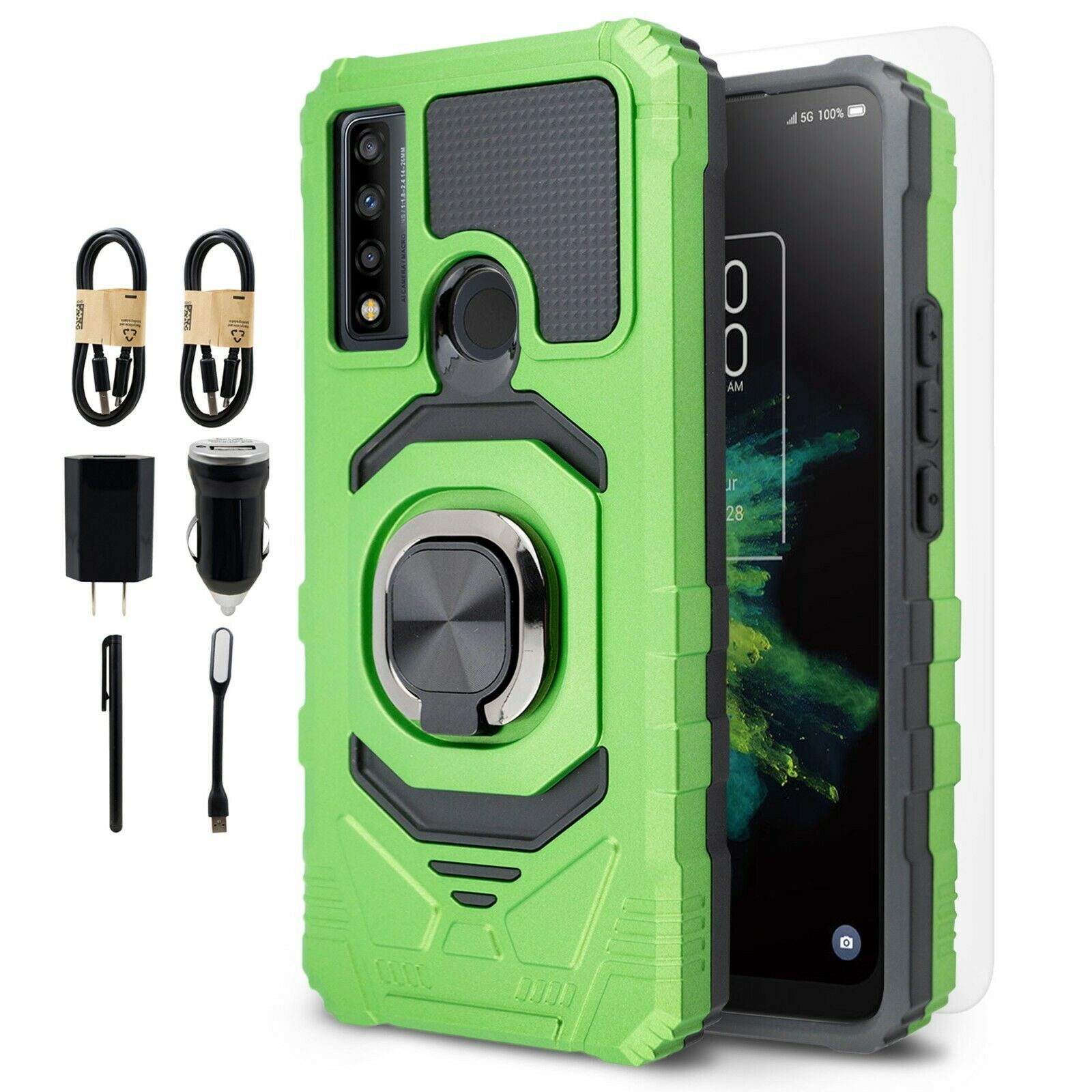 Value Pack + for TCL 20XE 20 XE Ring Hybrid Phone Case Magnet Mount ...