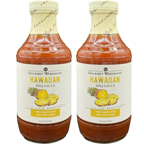 Gourmet Warehouse Hawaiian BBQ Sauce, 16 Fl ozs, 2 Pack - No MSG, No ...