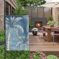 Blue Palm Tree Garden Flags For Outdoor, Tropical Plant Summer Abstract ...