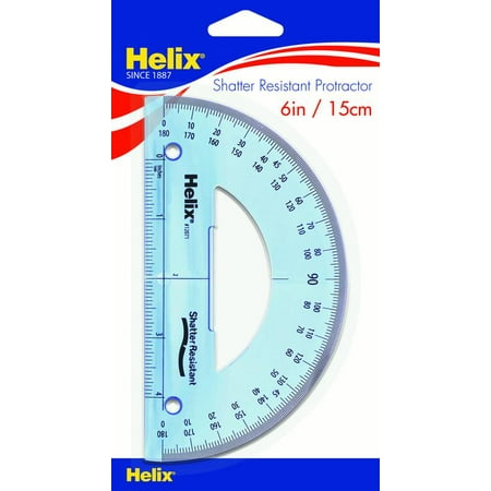 Helix Acrylic Protractor, Semi-Circle - Walmart.com