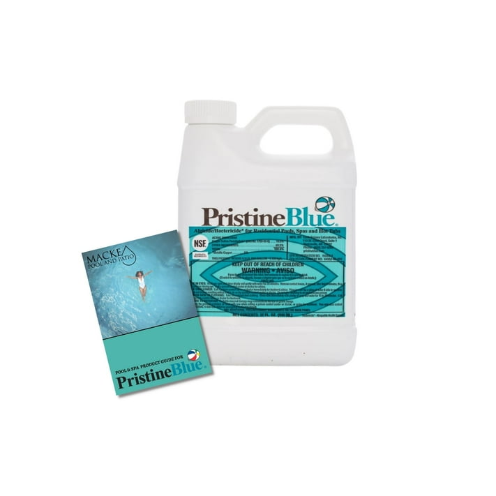 Pristine Blue 32 Ounce, Algae and bacteria Controller, Chemical for ...
