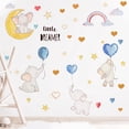 Cartoon Elephant Wall Art Mural, Self-Adhesive Removable Sticker Decal ...