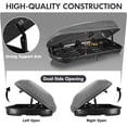 VISRACK Rooftop Cargo Carrier Box, Heavy Duty Hard Shell Roof with ...