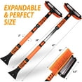 Zone Tech Telescopic Snow Removal Tools - Ice Scraper, Snow Brush ...