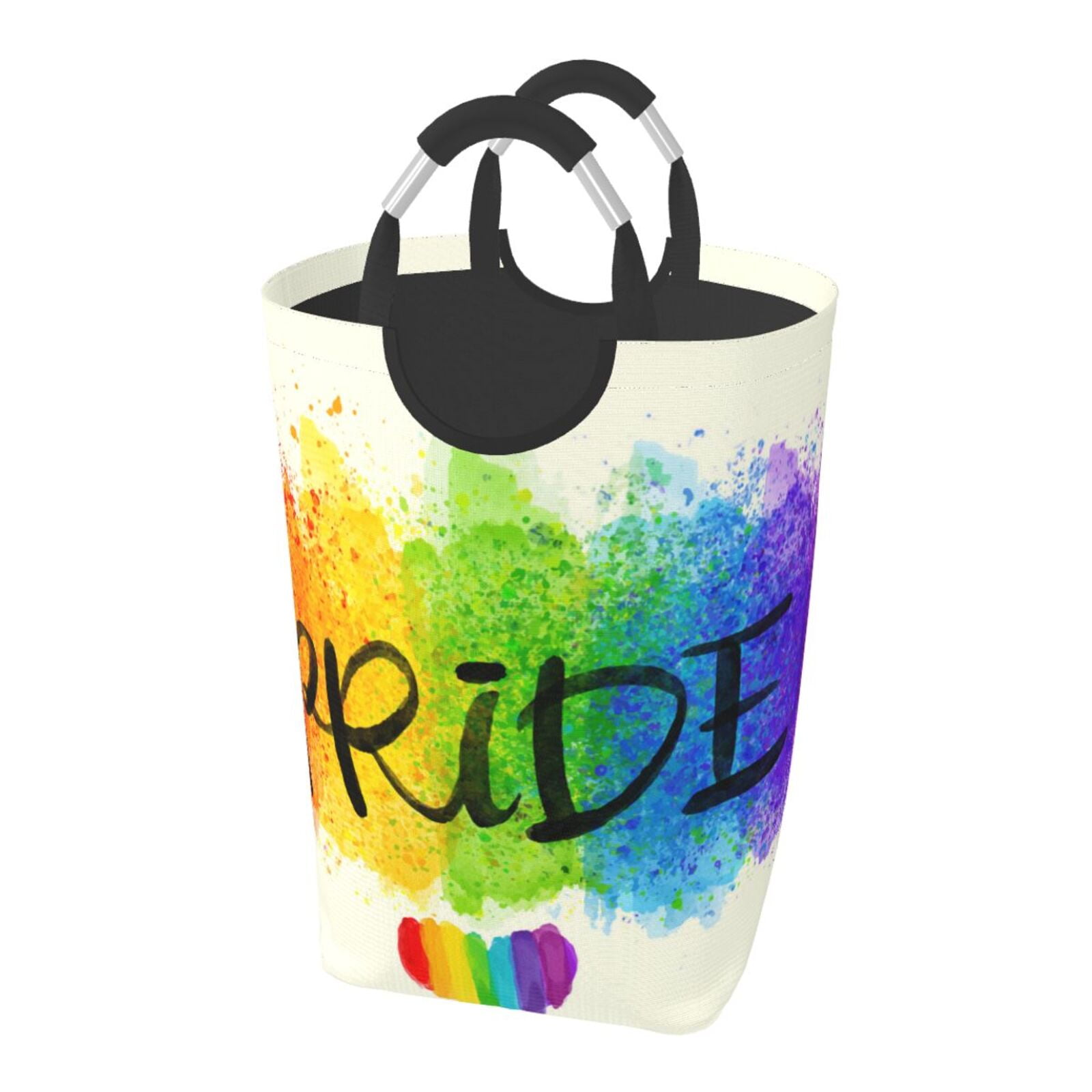 Lgbt Pride Rainbow Rectangular Laundry Basket Organizer , Collapsible ...