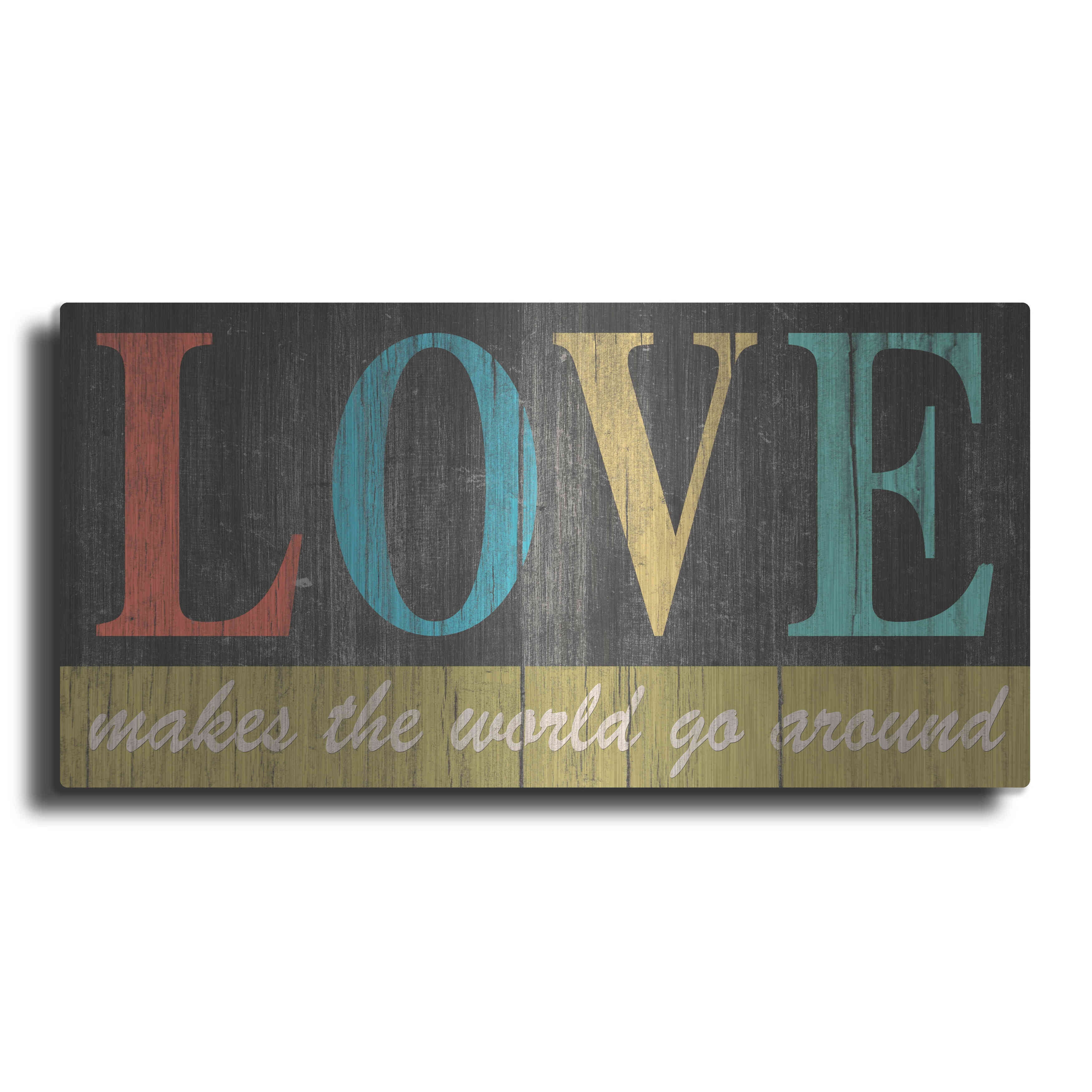 Luxe Metal Art 'Inspo I' by Alonzo Saunders, Metal Wall Art, 48"x24 ...