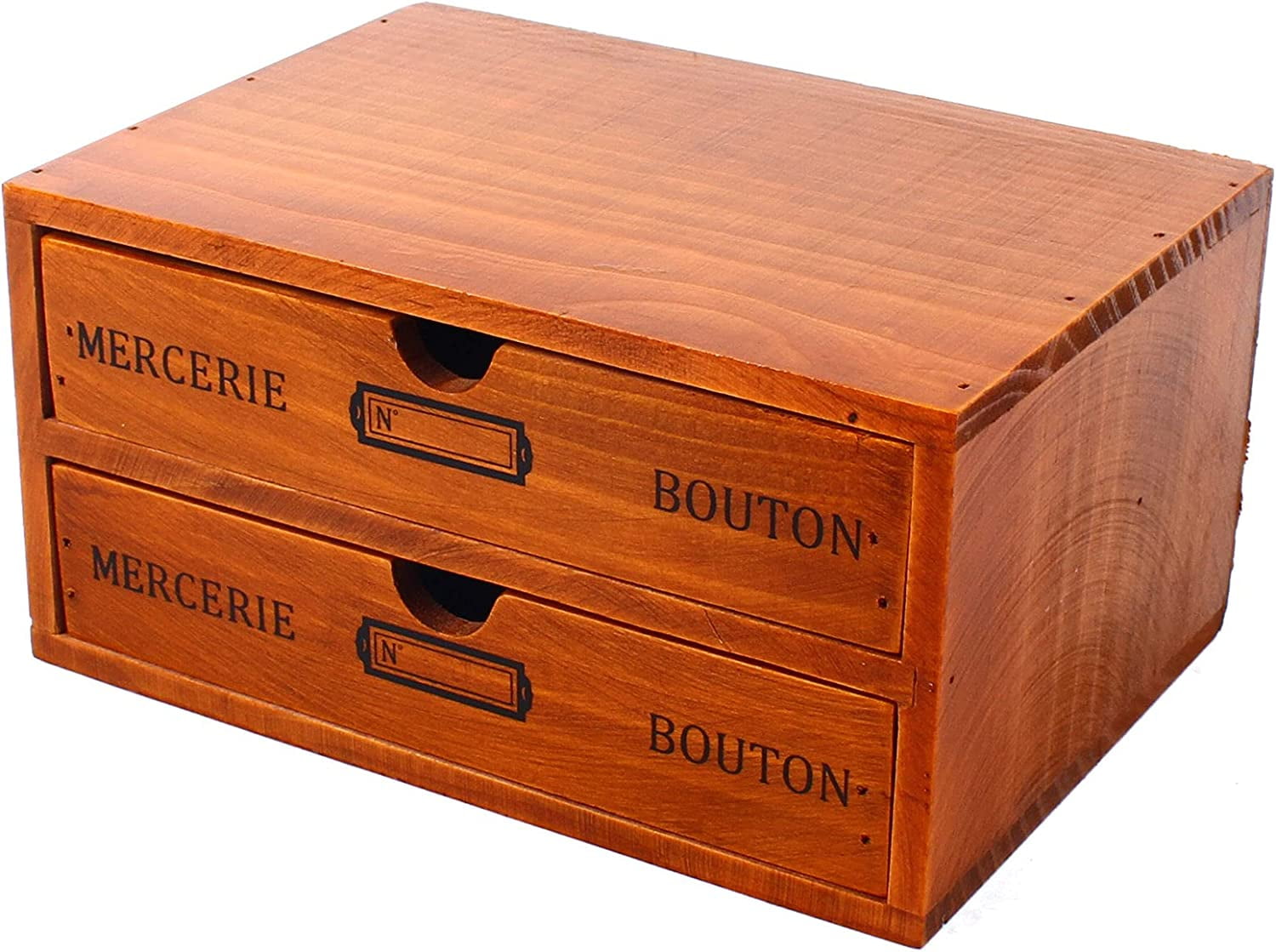 Miumaeo Retro Wooden Box, Wooden Storage Box, Storage Desktop Organizer ...