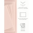 Comfort Canopy - 6 Piece Solid Blush Microfiber Bed Sheets for King ...