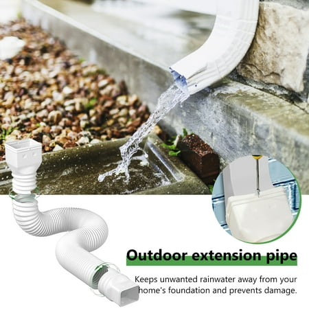 Lutabuo Extension Water Tube Outdoor Drain Pipe for Water Drain Drain ...