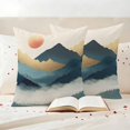 Abstract Sun Mountain Scenery Waterproof Throw Pillow Covers Set of 2 ...