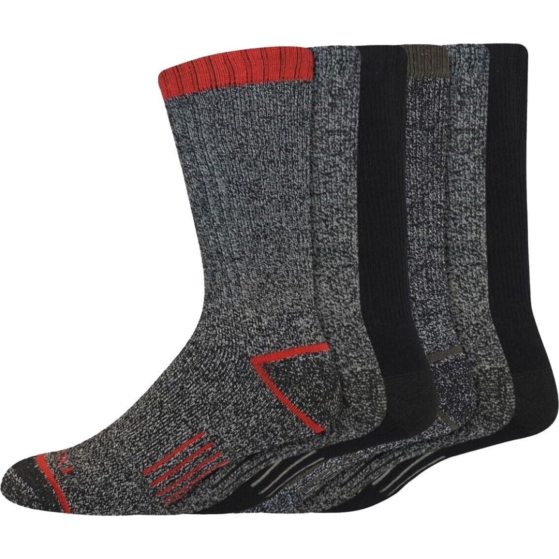 DICKIES THE EXPLORER CREW MENS OUTDOOR SOCKS 6-12 6 PAIRS - Walmart.com