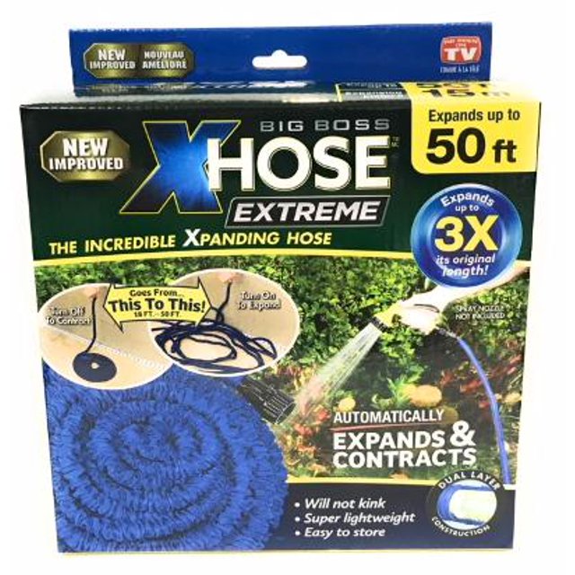 BIG BOSS X HOSE EXTREME THE INCREDIBLE XPANDING HOSE EXPANDS UP TO 50 ...