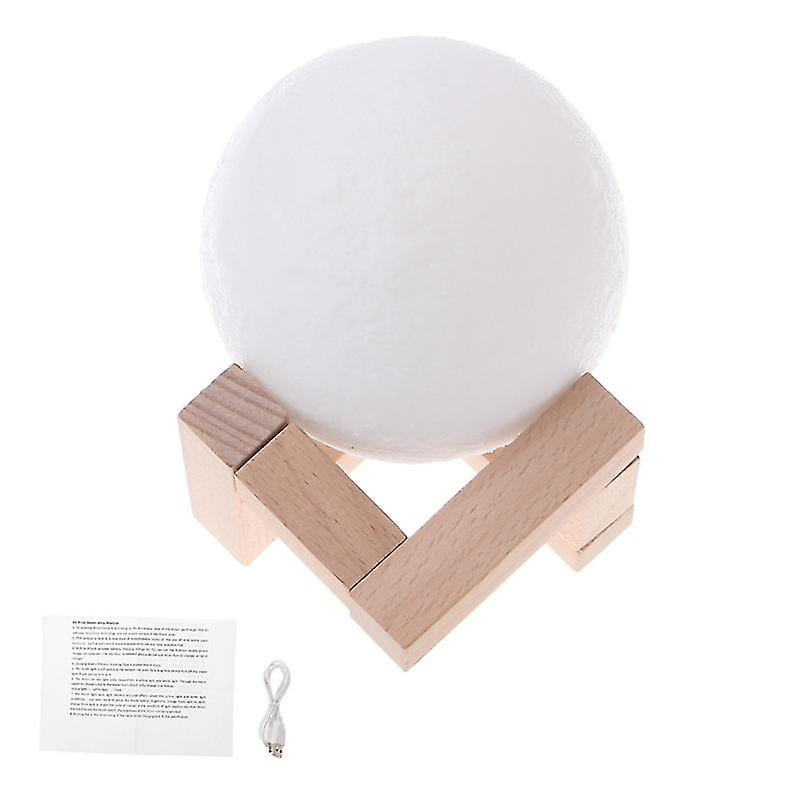 3d Magical Led Luna Night Light Moon Lámpara Escritorio Usb Carga ...