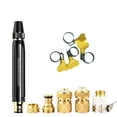 High-Pressure Hose Nozzle, Adjustable Water Spray Gun with 5 Spray ...
