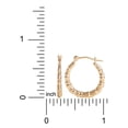 Brilliance Fine Jewelry Women’s 14K Yellow Gold Bamboo Hoop Earrings ...