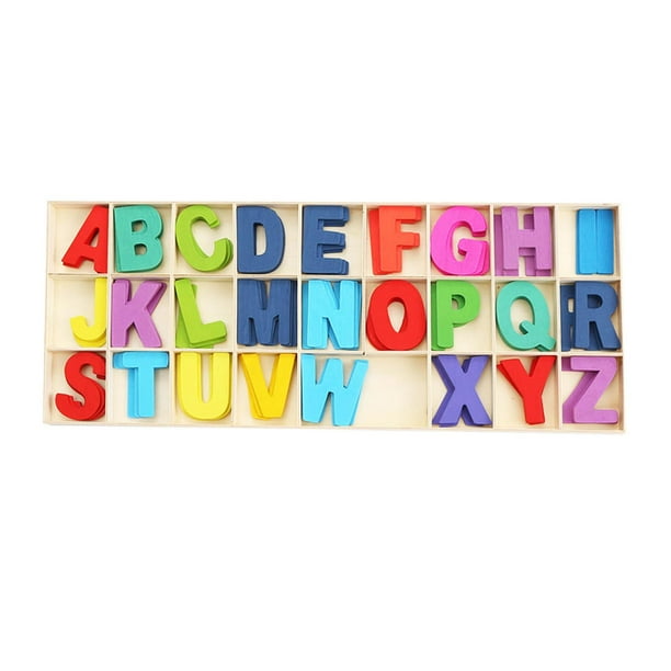 Shangren 104 Pieces Wooden Letters, with Storage Tray Craft Letters for ...