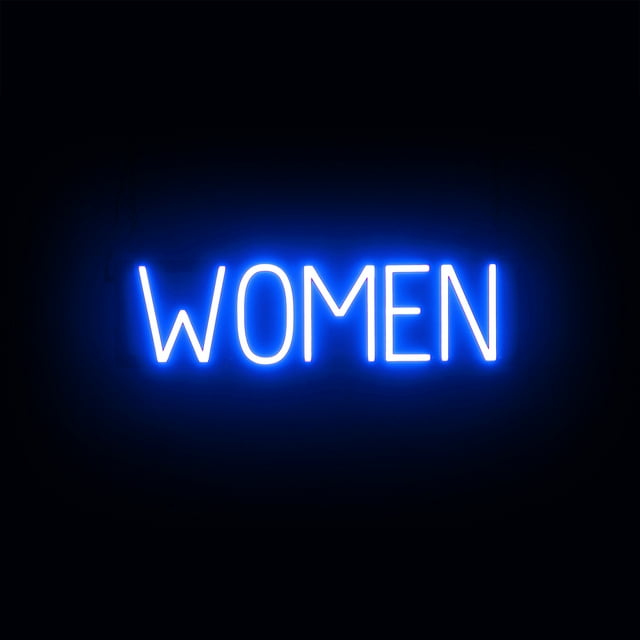 SpellBrite Neon-LED WOMEN Sign With Dimming Capability. LED Bathroom ...