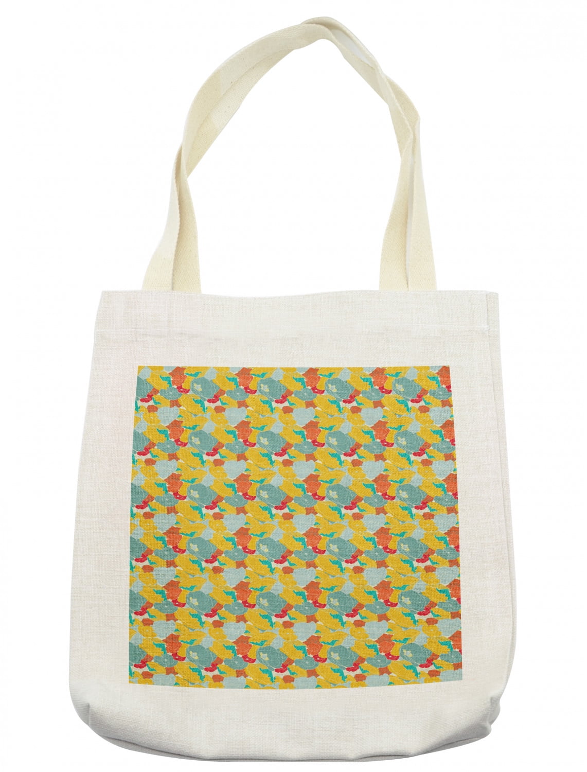 Colorful Tote Bag, Spring Nature Inspired Artwork with Poppies and ...