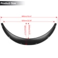 4Pcs 4.5"inch Car Flexible Fender Flares Body Wide kit Wheel Arches for ...