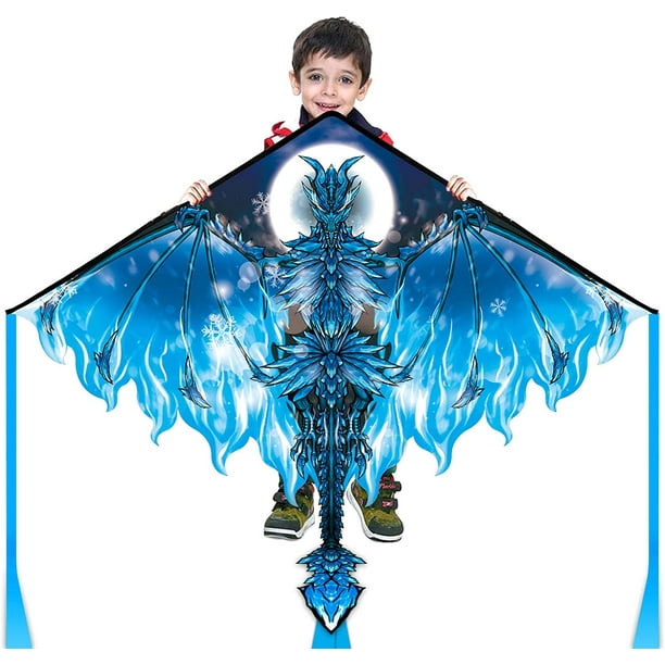 Mint's Colorful Life Dragon Kite for Kids Adults with Polyester ...