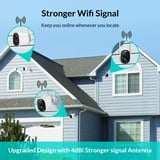 Netvue Solar Outdoor Security Camera, 1080P HD, Battery Powered, Night ...