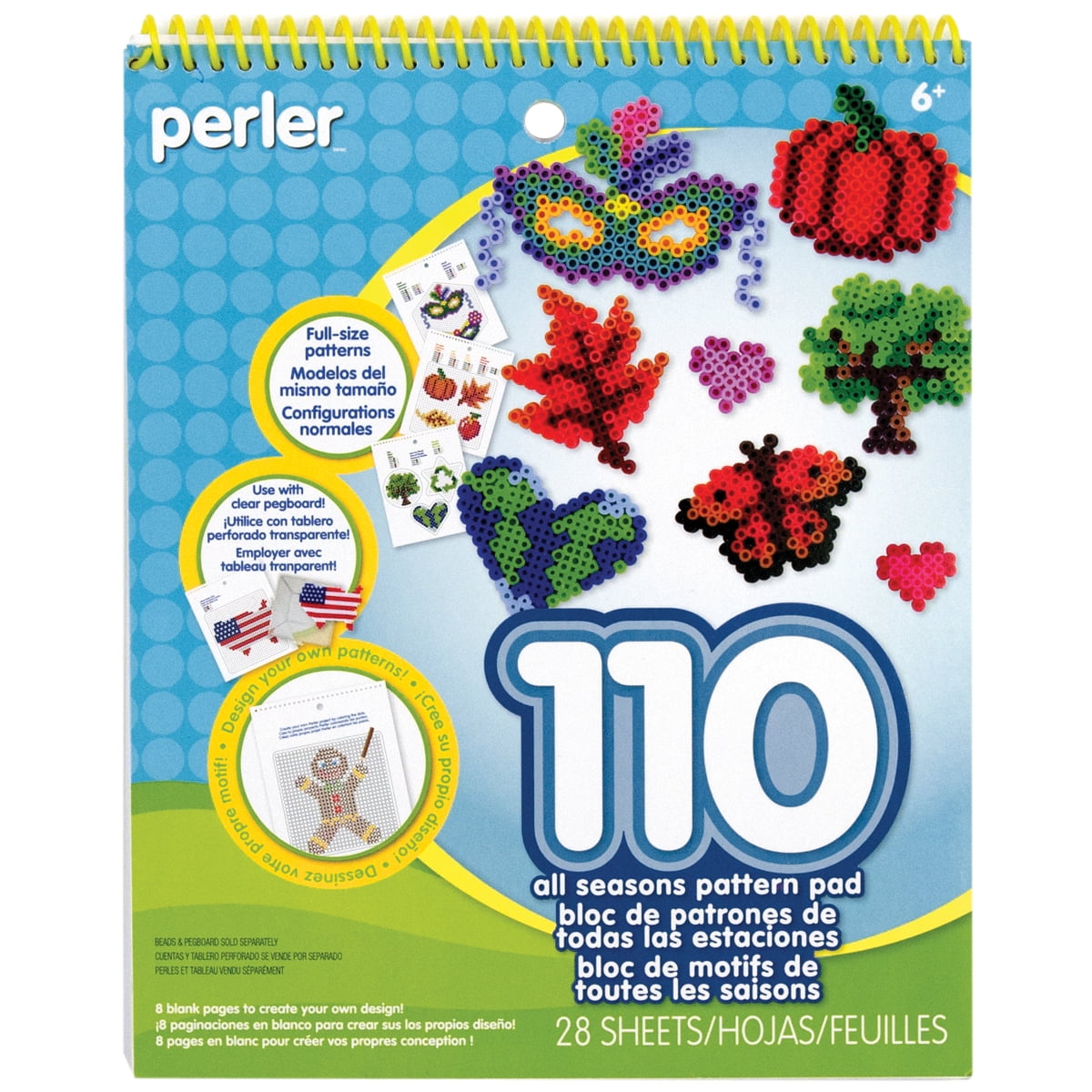 Perler Beads Pattern Pad, All Seasons, 28 pgs | Walmart Canada