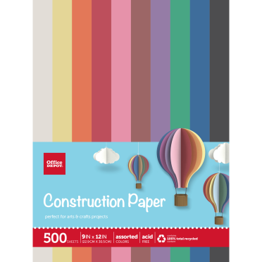 Sparco, SPR22329, All-purpose Construction Paper, 50 / Pack, Bright ...