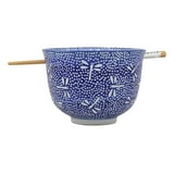 Ming Style Tombo Dragonfly Ramen Noodles 5"D Soup Rice Bowl With ...