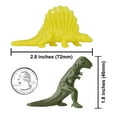 TimMee Plastic DINOSAUR Figures - Green & Yellow 48pc Dino Set MADE IN ...