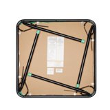 Minecraft 3 Piece Square Metal Folding Table And Chair Set, Green, 24 ...