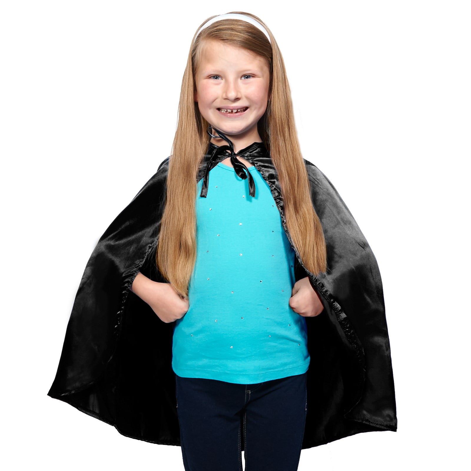 Solid Black Cape - Walmart.com