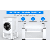 "Heavy Duty 28"" Washer Dryer Pedestal, Stainless Steel Laundry Stand ...