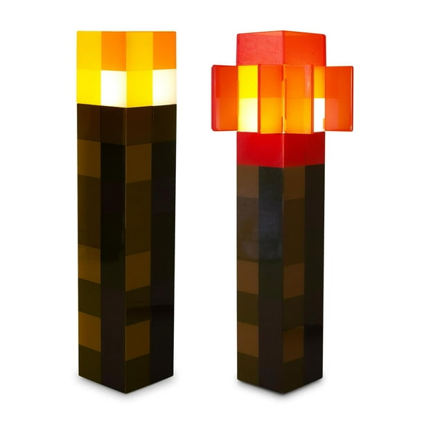 Minecraft 2-Piece Nightlight Bundle | Torch and Redstone Torch ...