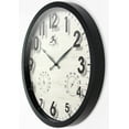 Infinity Instruments Concordia Outdoor Wall Clock with Hydrometer ...