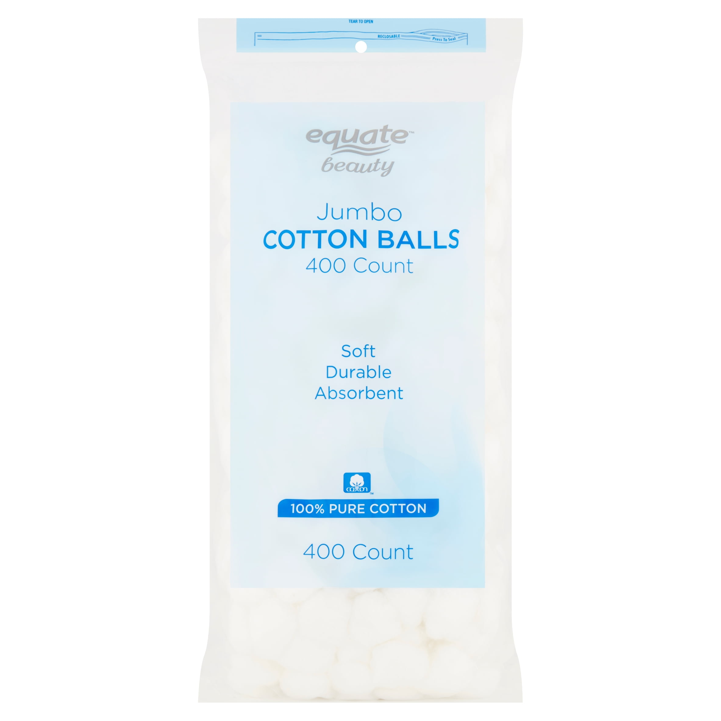 Equate Beauty Jumbo Cotton Balls, 400 Count - Walmart.com