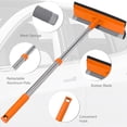 2 in 1 Windshield Squeegees with 15.3"-23.6" Retractable Stainless ...
