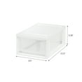 Iris Usa 6qt Plastic Storage Modular Stacking Drawers Set Of 2