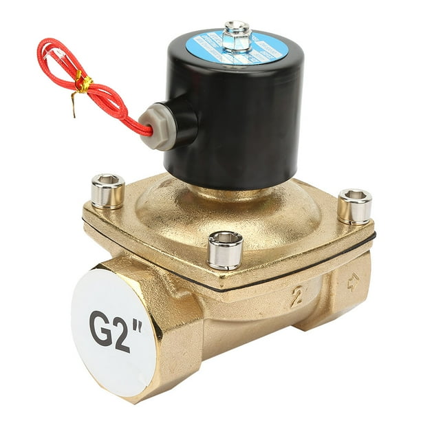 Electric Solenoid Valve,G2'' Single Direction Brass Solenoid Magnetic ...