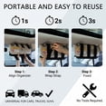Xdziklosj Car Sun Visor Organizer, Semi-Rigid MOLLE Panel with Zipper ...