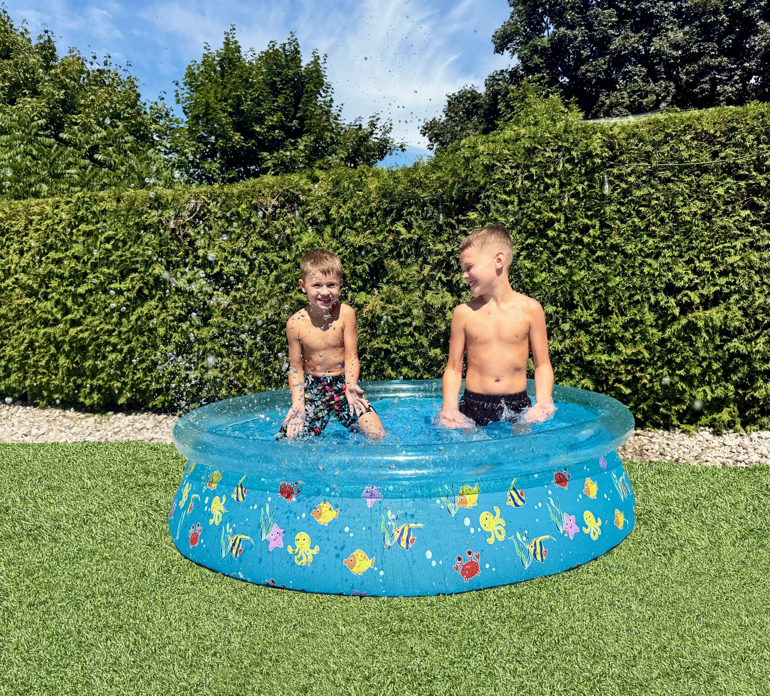 Bluescape 6ft Prompt Set™ Sea Creature Kiddie Pool, for Ages 3 Years ...