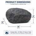 Artificial Rock Cover Weather-Resistant Fiberglass Garden Landscape ...